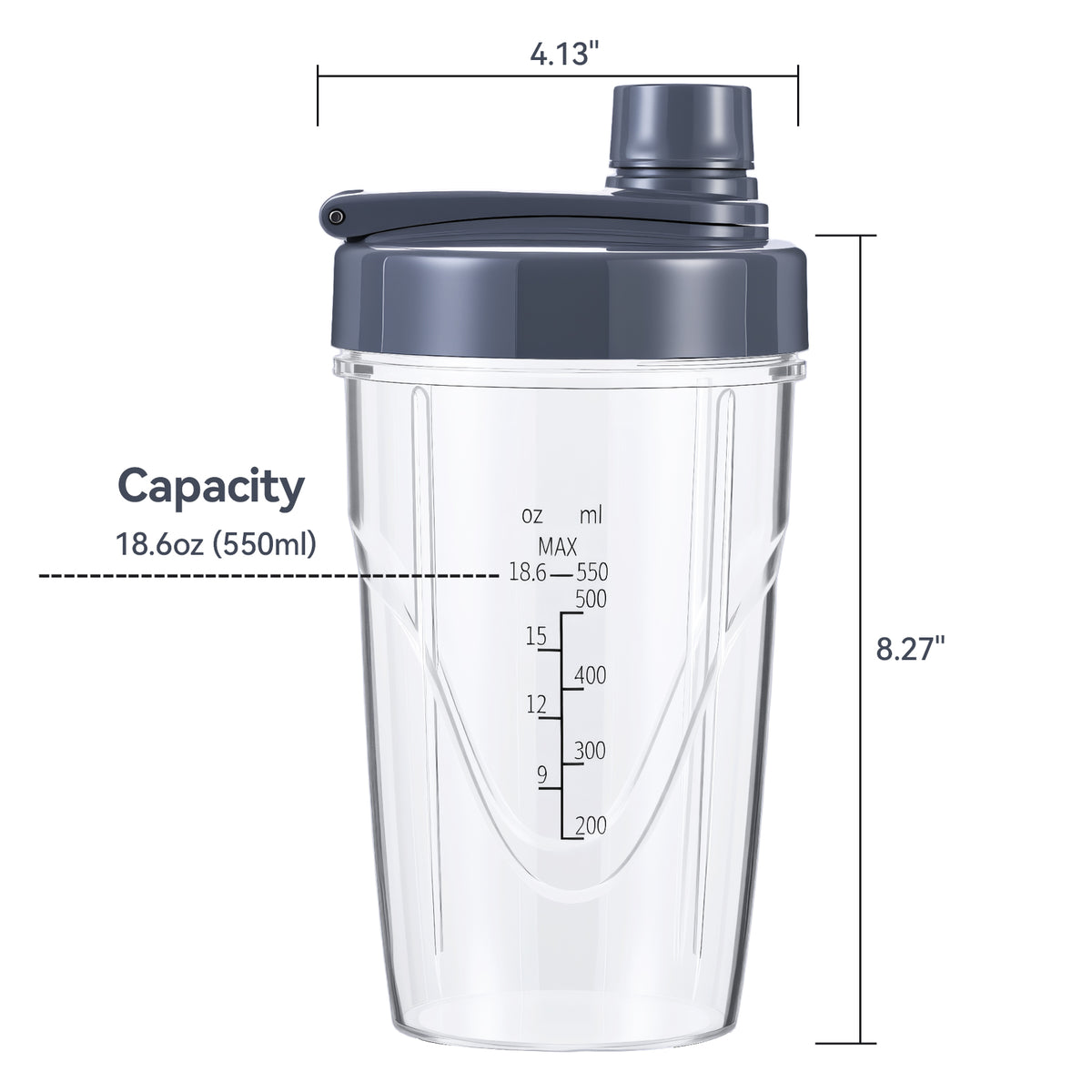 18 oz Replacement Spare Bottle Cup with Travel Lid Only Fits La Reveus ...